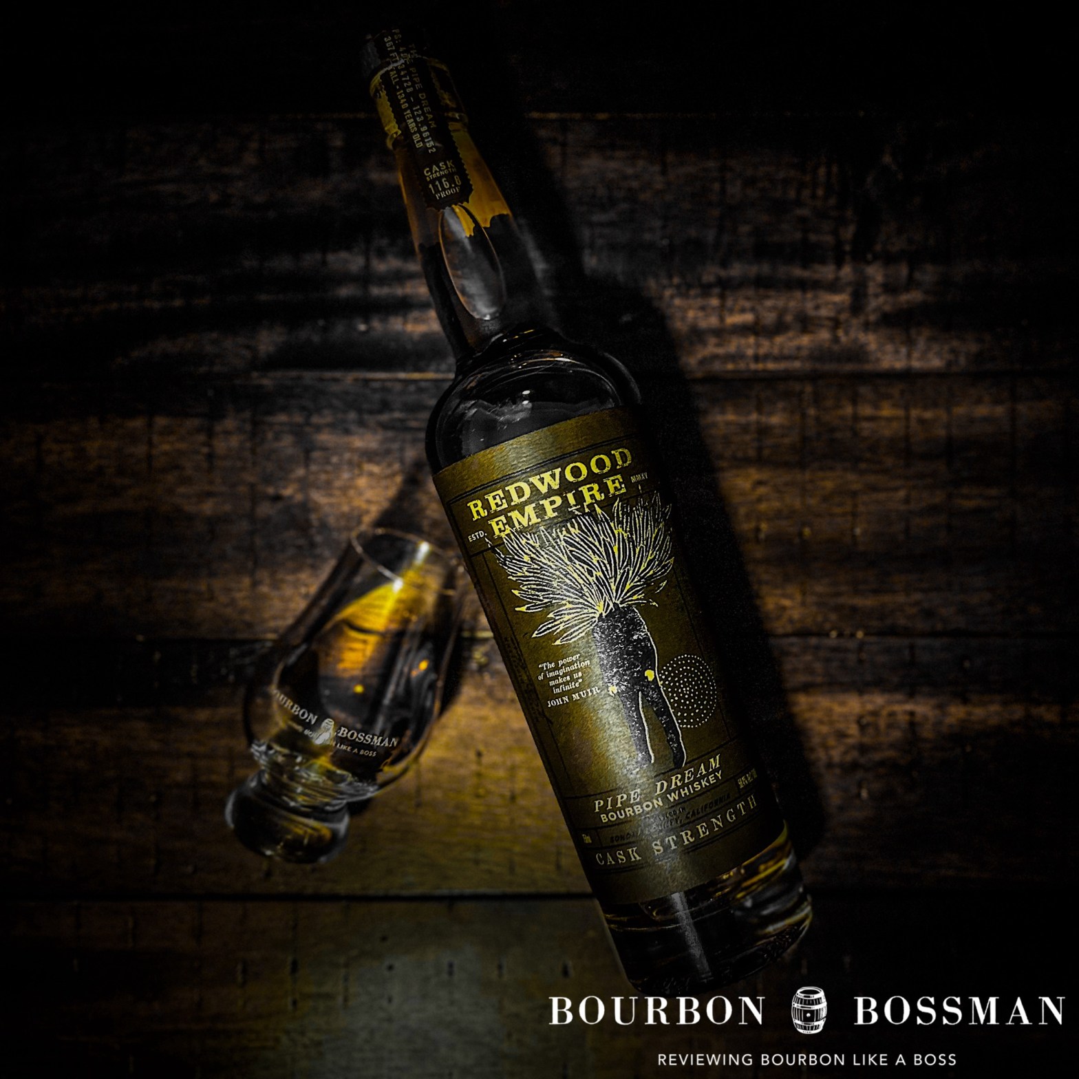 Review of Redwood Empire Pipe Dream Cask Strength Bourbon Whiskey ...